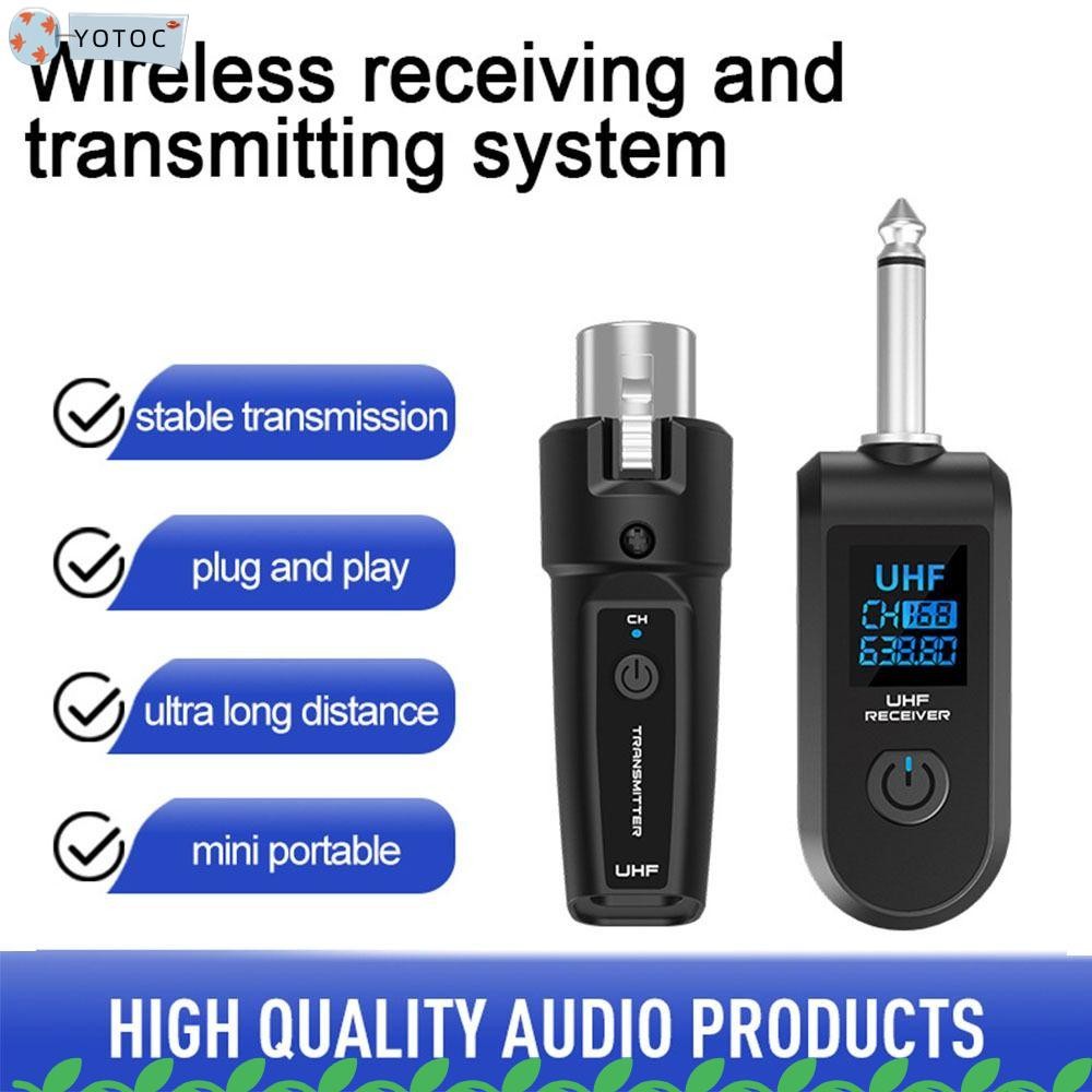 YOTOC Wireless Microphone Converter, Stable Signal Plastic XLR ...