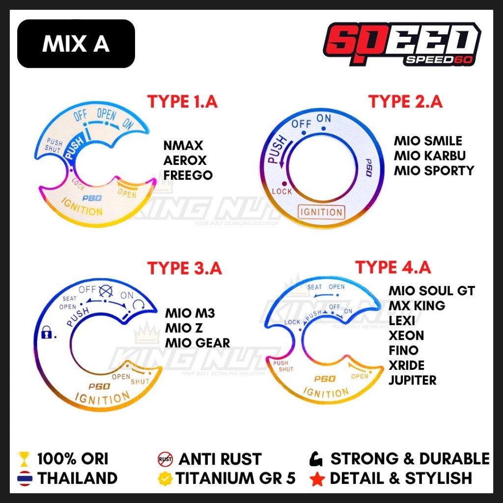 Yamaha Matic Nmax Aerox Mio Smile Fazzio Fino Motorcycle Ignition Key ...