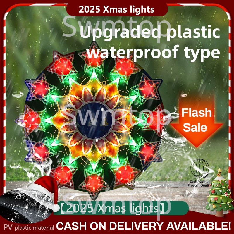Christmas Parol Lantern with LED Lights Colorful Christmas Lamp Outdoor ...