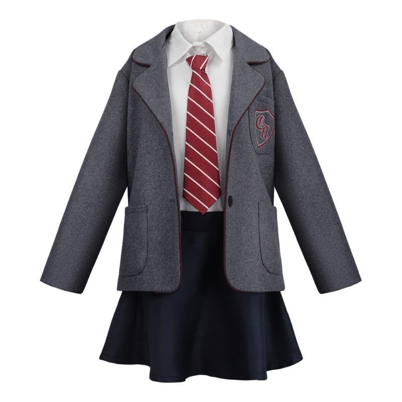 Matilda Costume Gray School Uniform Musical Cosplay Party Role Play ...