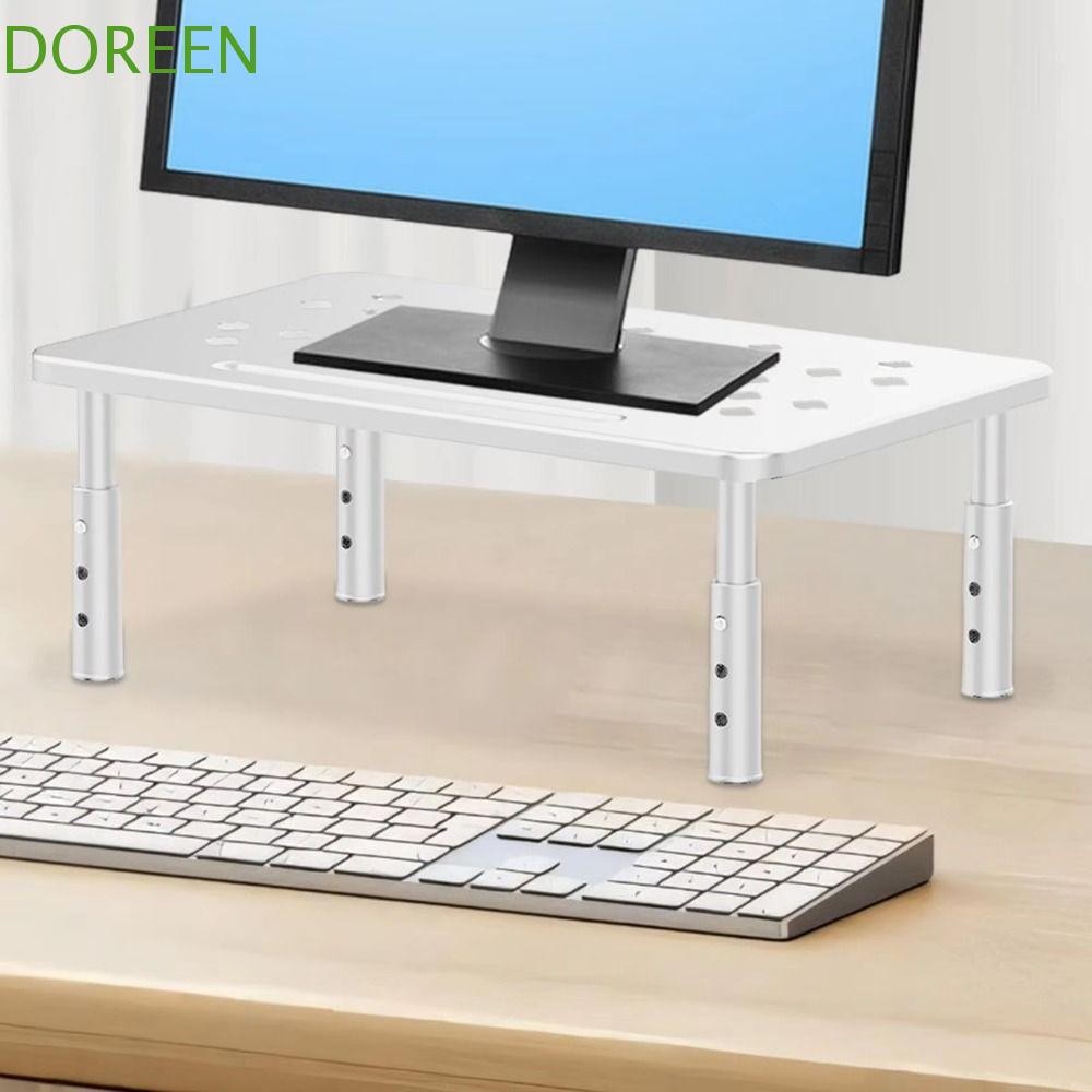 DOREEN Computer Monitor Riser, 3 Height Adjustable Steel Construction ...