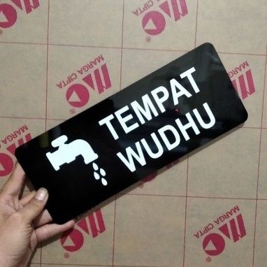 Acrylic Ablution Sign In Place 30x12 cm | Shopee Philippines