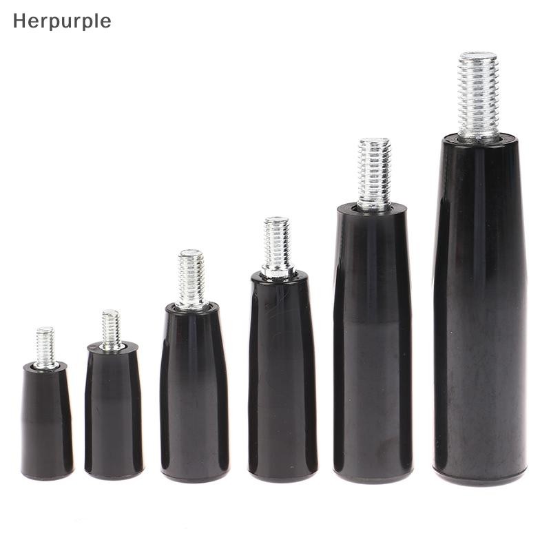 HER 1pc Revolving Handle M6 M8 M10 M12 Plastic Metal Knob Male Threaded ...