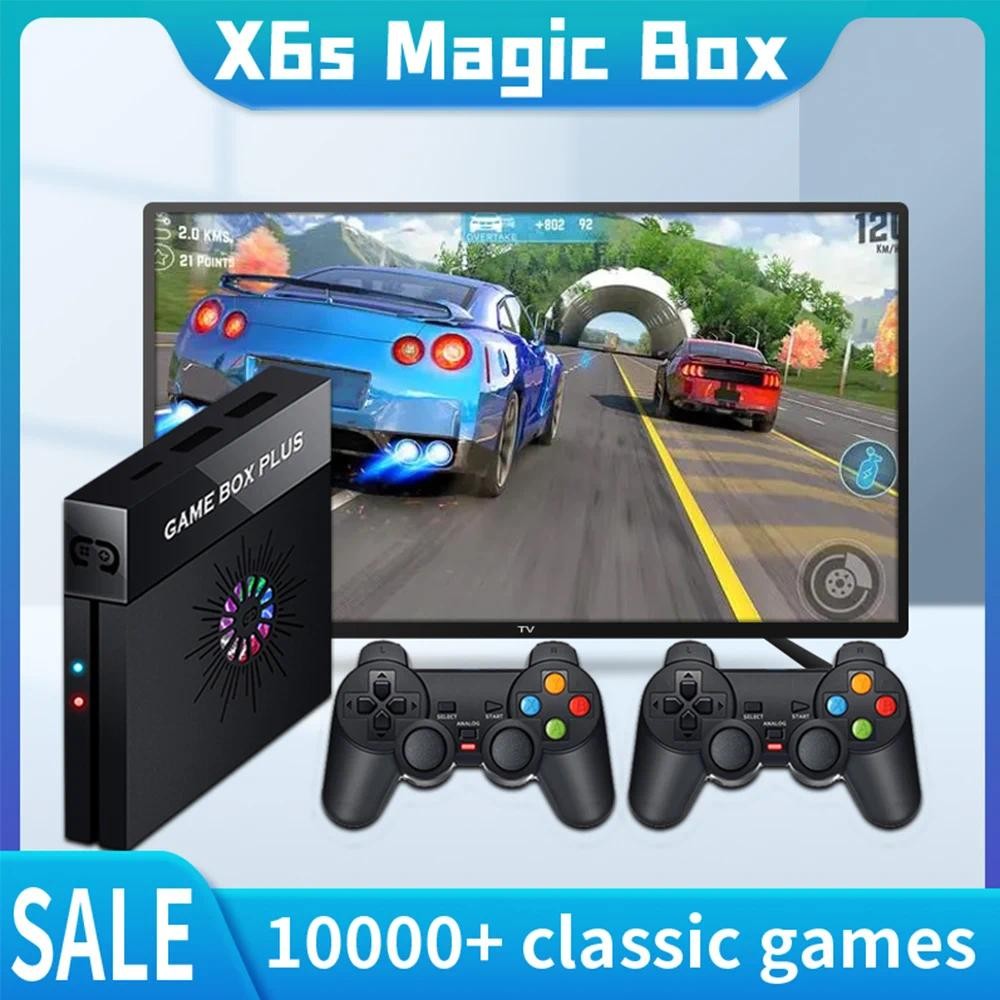 2023 New X6S Super Game Box 4K Output Gaming Consoles 64/128GB TF Card ...