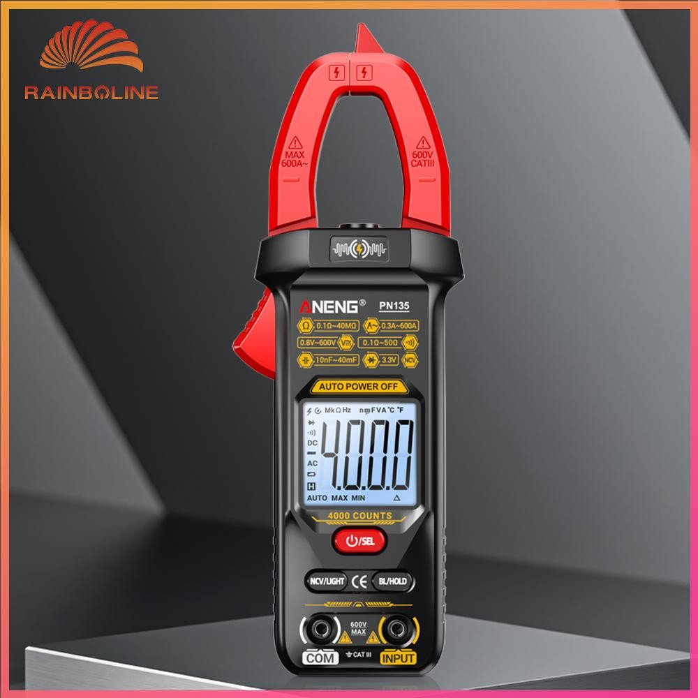COD⭐ PN135 Smart Clamp Meter Digital Display NCV Capacitance Ohm Test ...