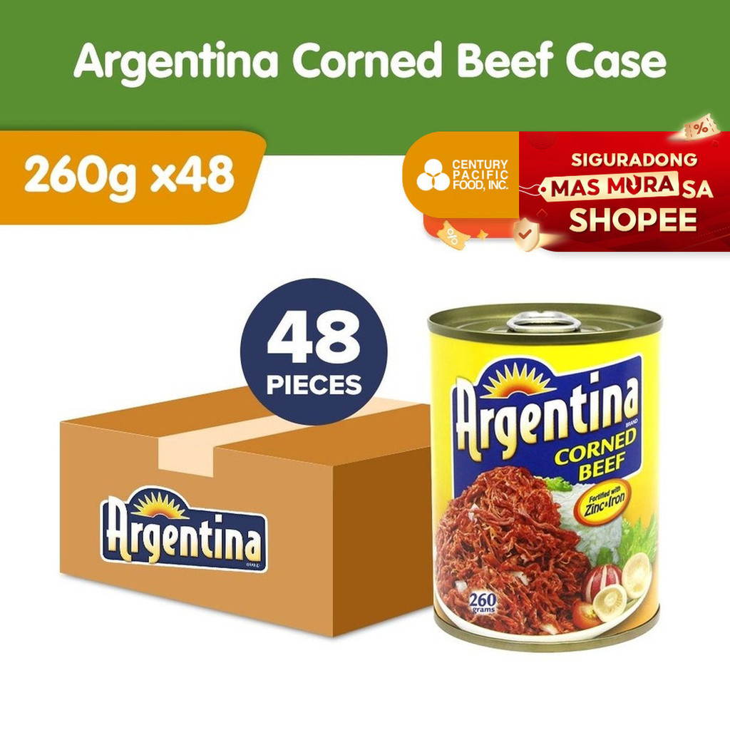 Argentina Corned Beef 260g (Case of 48pcs) - 100% Pure Beef, High ...