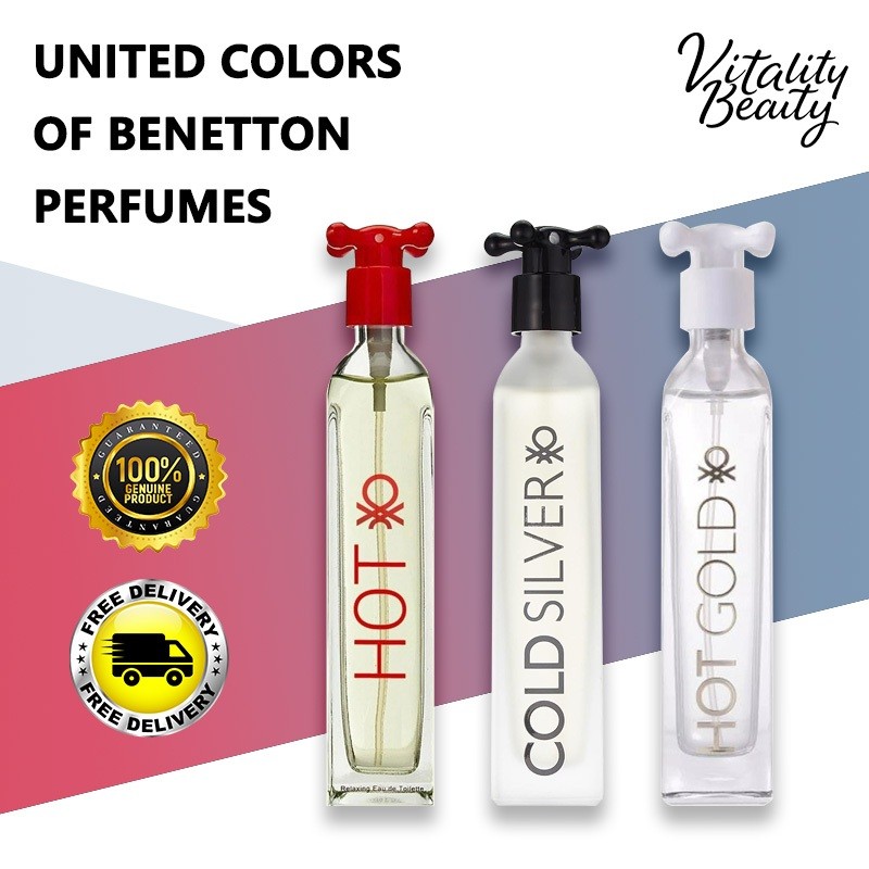United Colors of Benetton Hot / Silver / Hot Gold Eau De Toilette 100ml ...