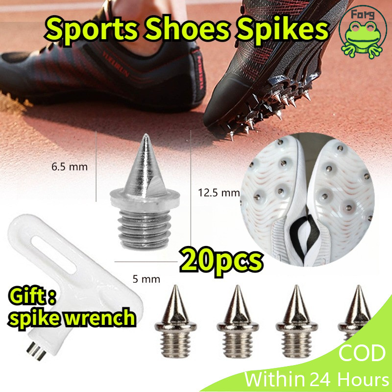 20pc Carbon Steel Track Shoe Spikes with Spike Wrench Use for Most ...