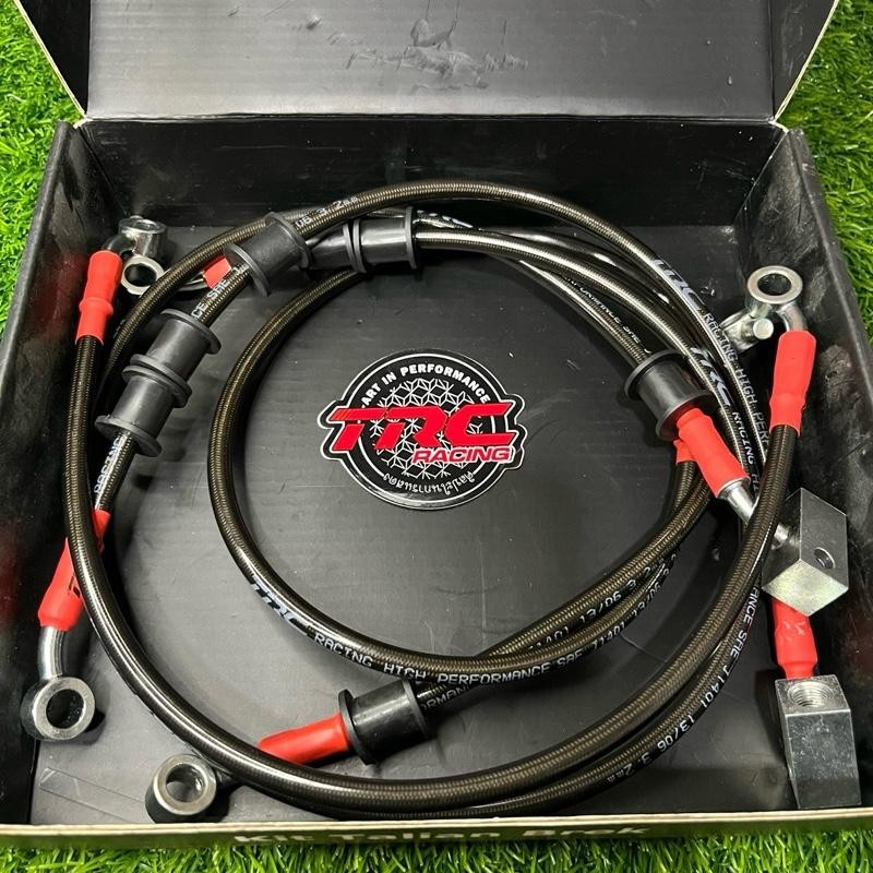 TRC BRAIDED BRAKE HOSE SET FOR ADV150/160/PCX150/160 & AEROX ABS ...