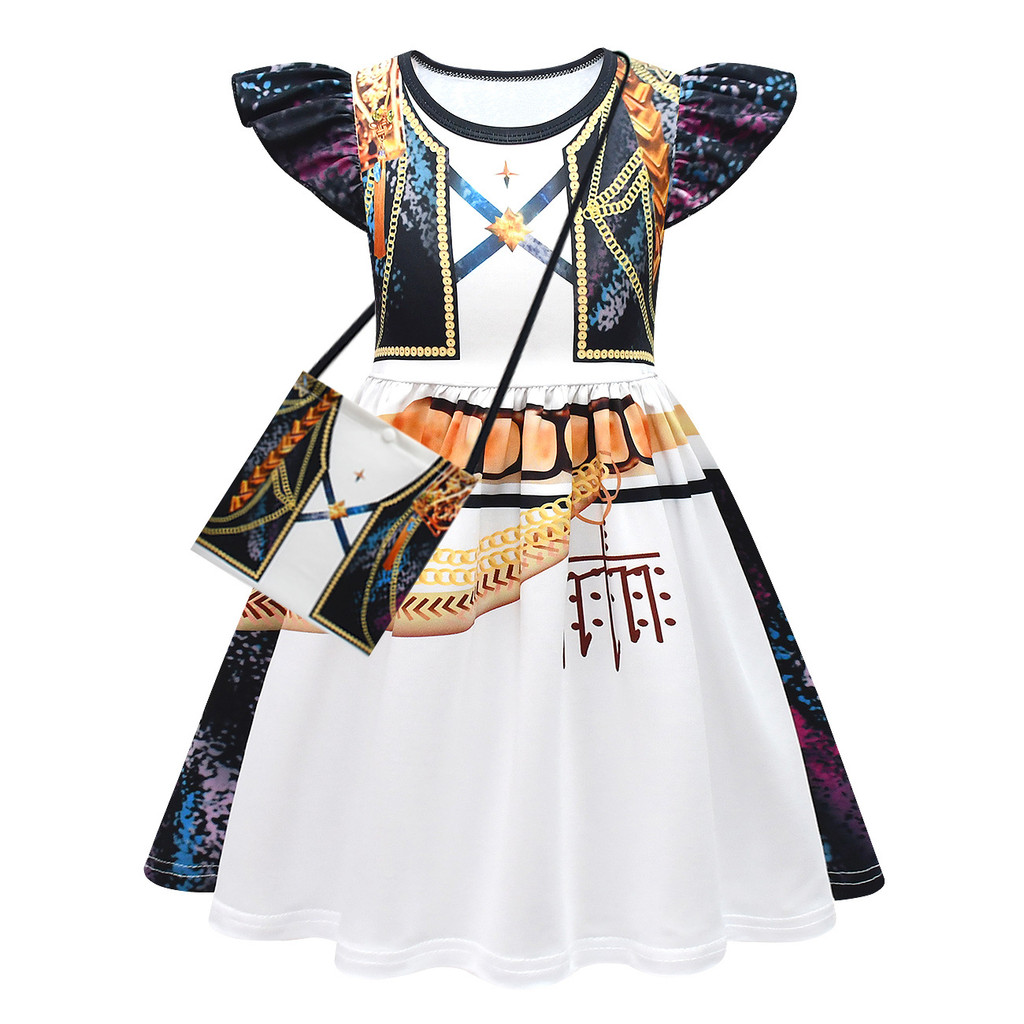 KPop Demon Hunters Costume Kids Dress Rumi Flying Sleeve Dresses ...