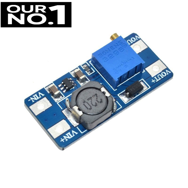 MT3608 DC-DC Step Up Converter Booster Power Supply Module Boost Step-up Board MAX output 28V 2A ...