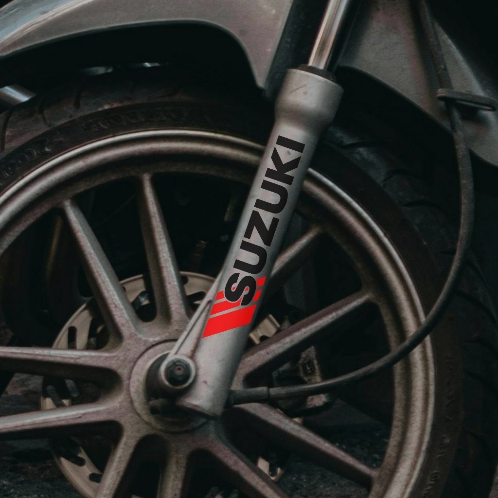 SUZUKI Front Fork Suspension Sticker Decals for Motor Waterproof ...