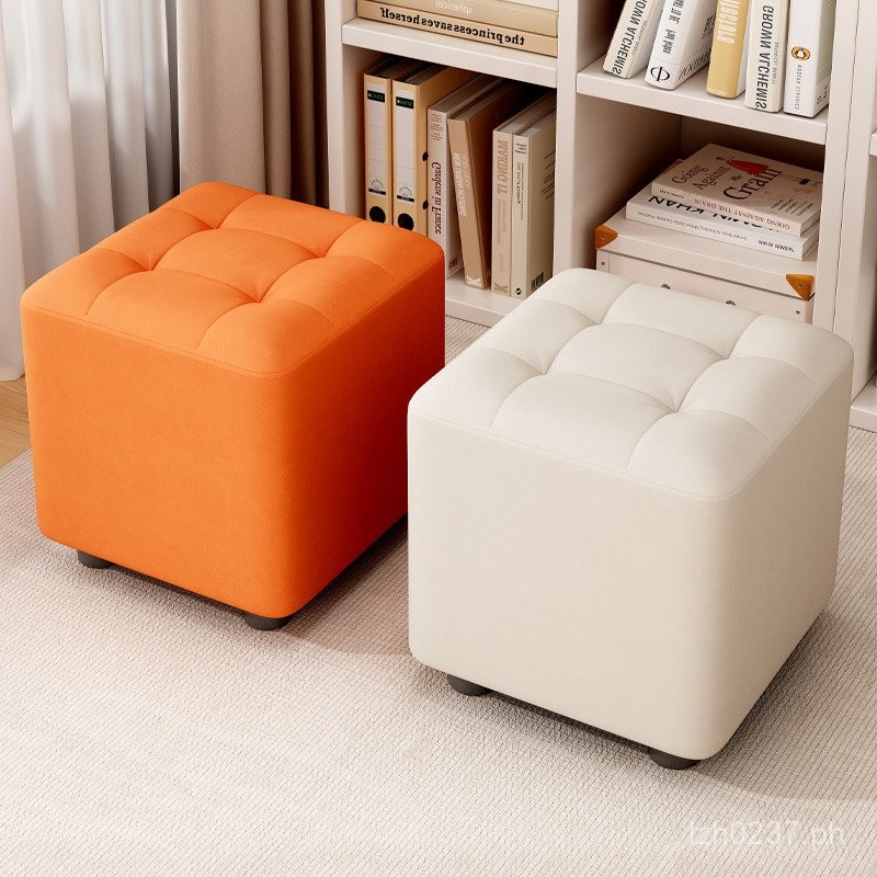 Living Room Footstool Low Stool Square Stool Light Luxury Sturdy Small ...