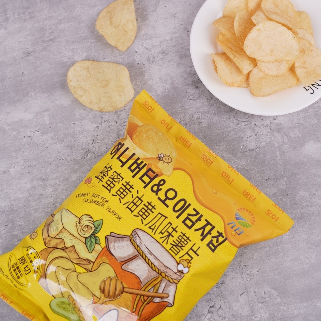 Jiuri Honey Butter Cucumber Flavor Potato Chips 0g Original Flavor ...