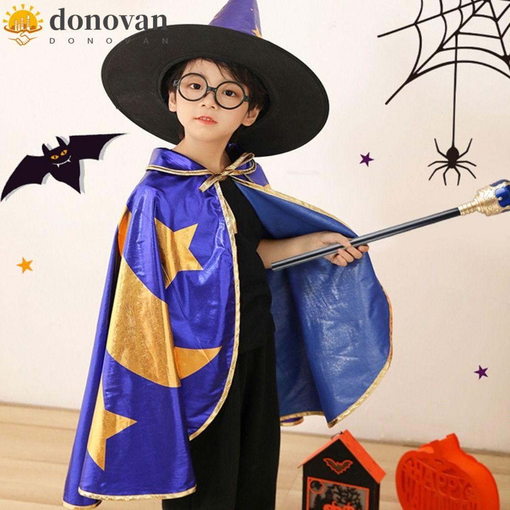 DONOVAN Childern Halloween Costumes, Wizard Pointy Hat Kids Witches ...