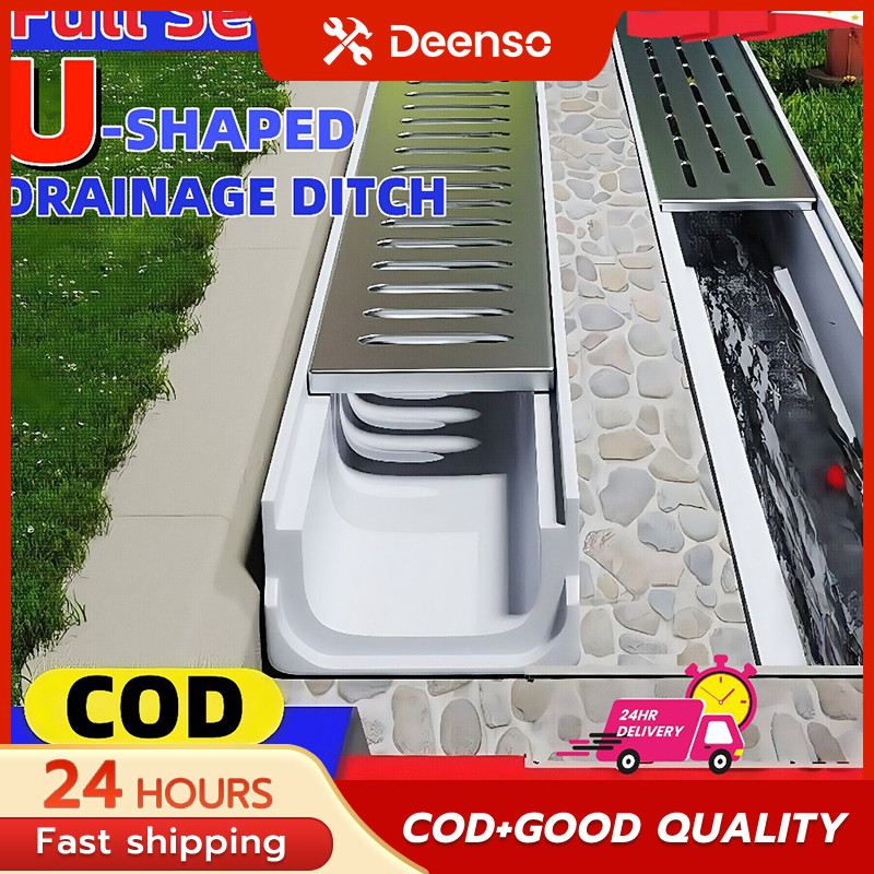 Heavy Duty Resin Drainage Gutter Channel with Stainless Steel Cover for ...
