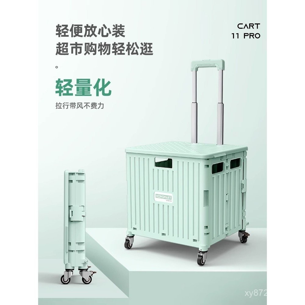 Foldable Household Delivery Cart Grocery Cart Pulling Cart Portable ...