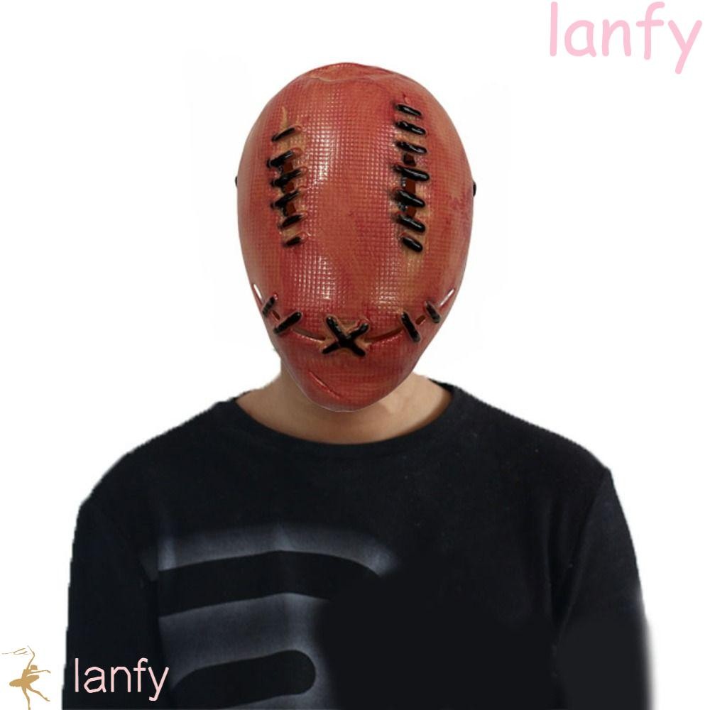 LANFY Scary Mask, Horror with Long Hair Cosplay Prop, Dress Party Face ...