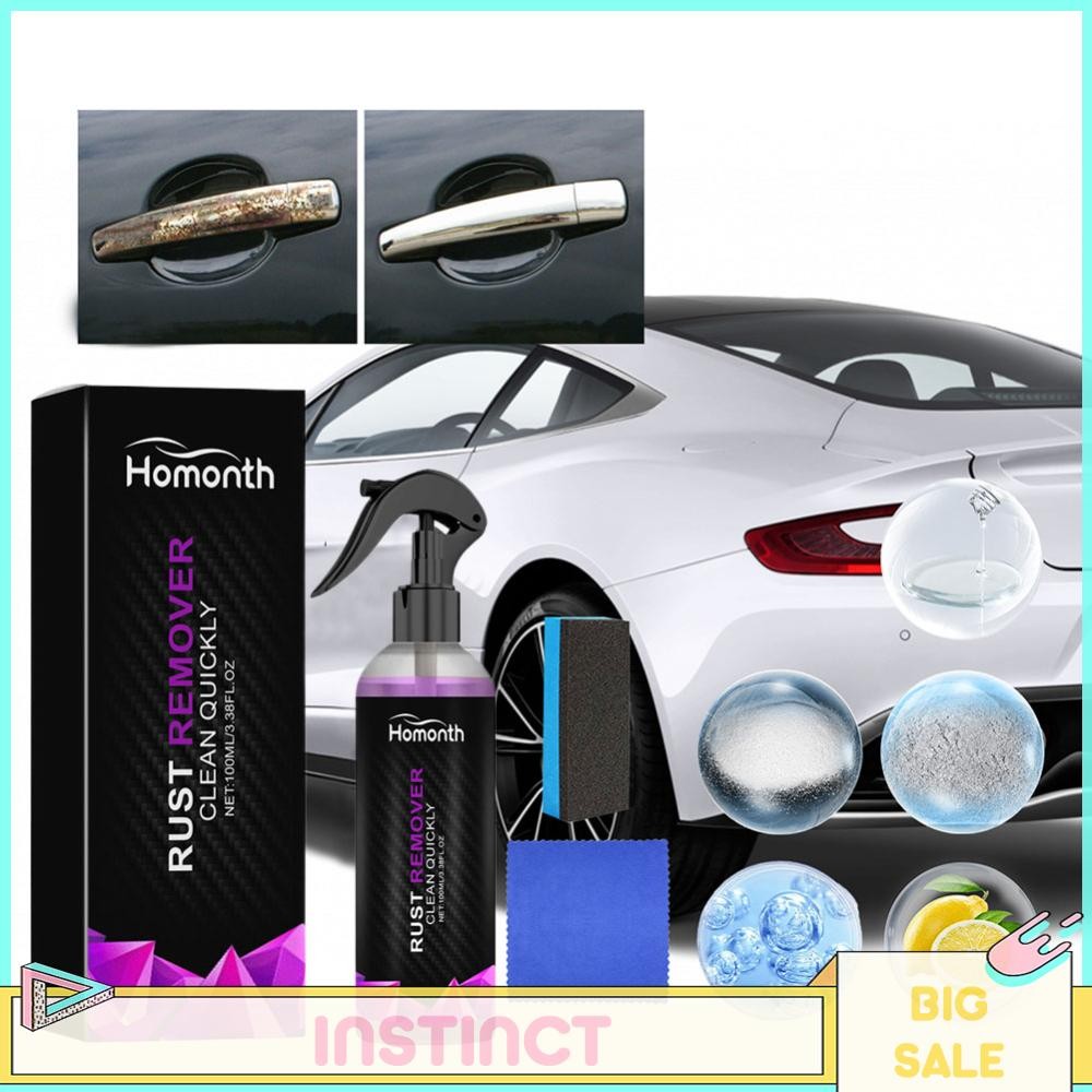 100ml Rust Inhibitor Paint Rust Remover Auto Rim Dust Cleaner Car Wheel ...