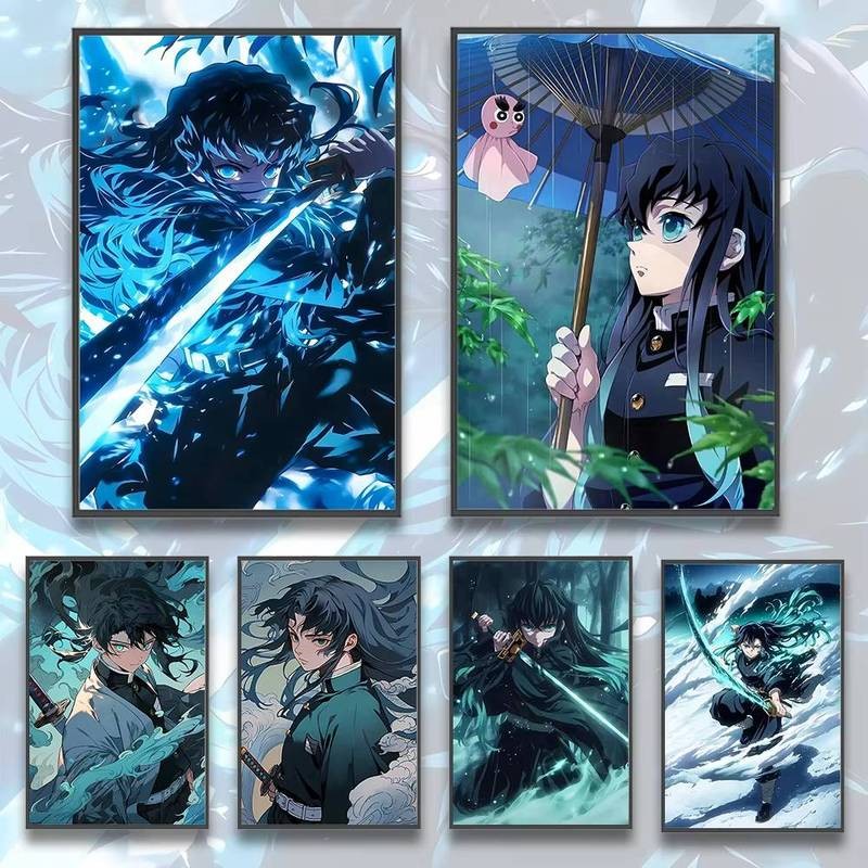 Tokito Muichiro Demon Slayer anime poster canvas art decoration ...
