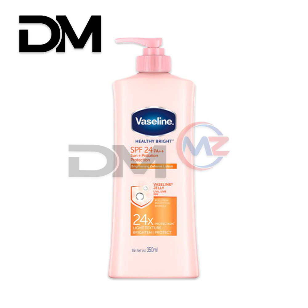 DM Vaseline Healthy Bright SPF 24 PA++ Sun + PollutionProtection 350mL ...