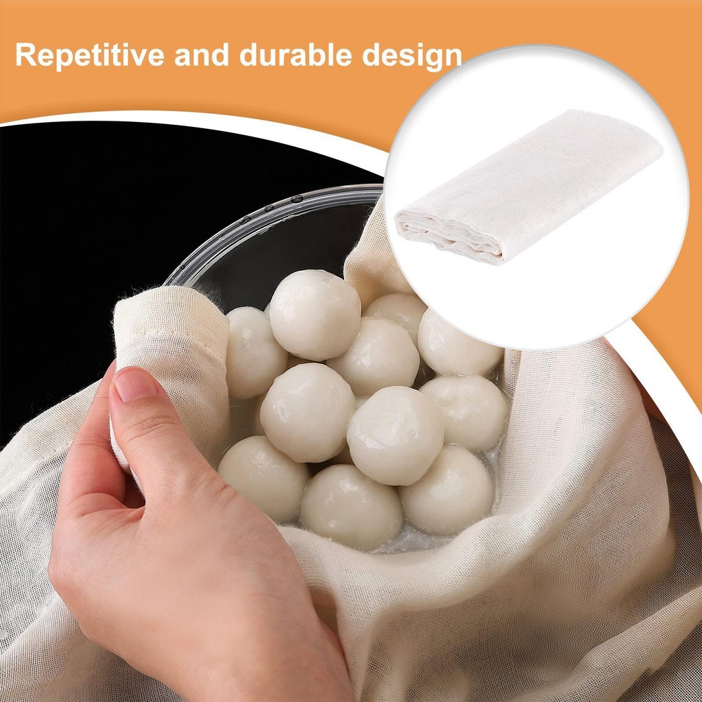 Reusable Cheese Cloths Cotton Cheese cloth Strainer Bag Fine Mesh ...