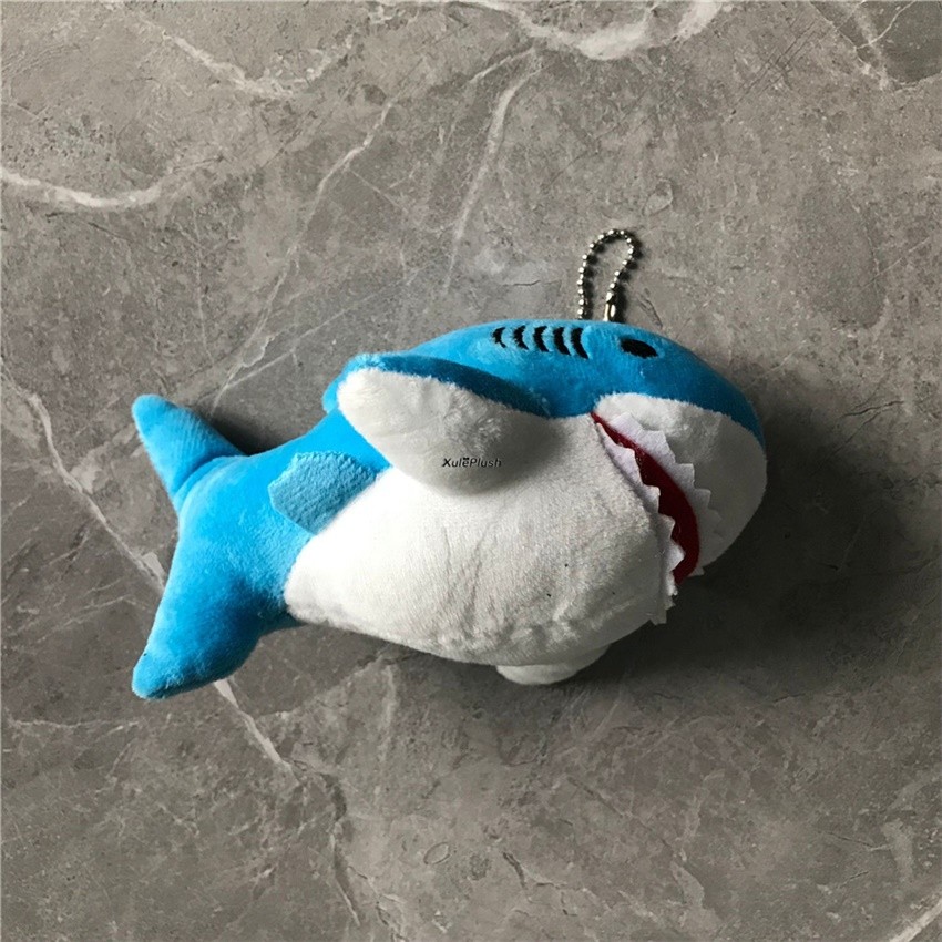COD Medium 16CM Shark Plush Toy, 20PCS Key Pendant Shark Doll 2025 ...