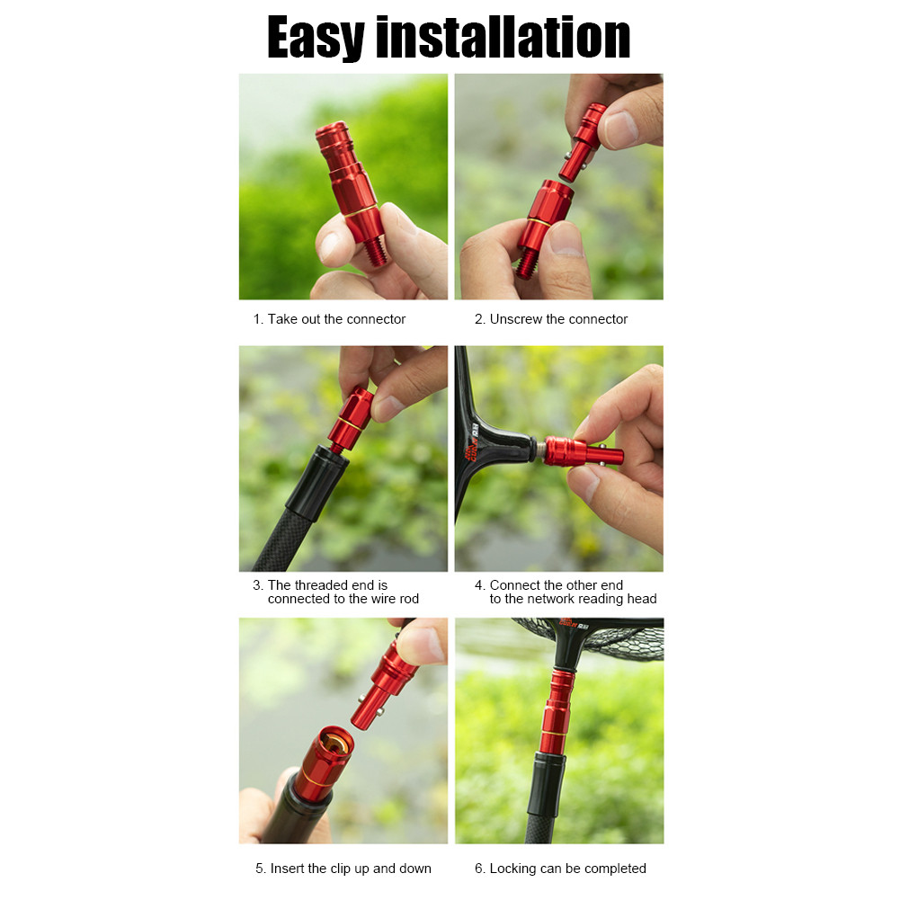 Fish Landing Dip Net Connector Anti-rotation Fishing Landing Harpoon ...