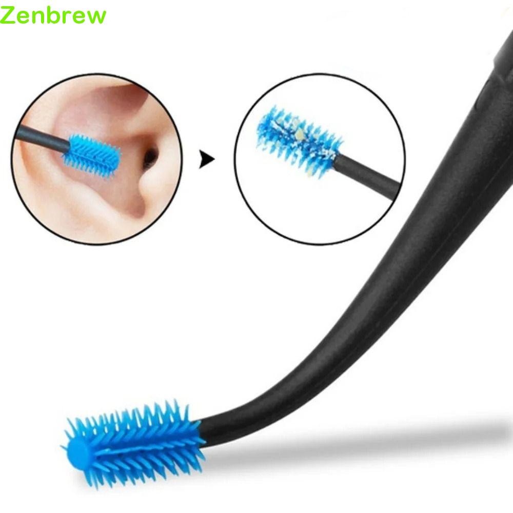 ZENBREW Soft Silicone Earpick, 360° Rotary Ear Clean Spiral Ear Cleaner ...