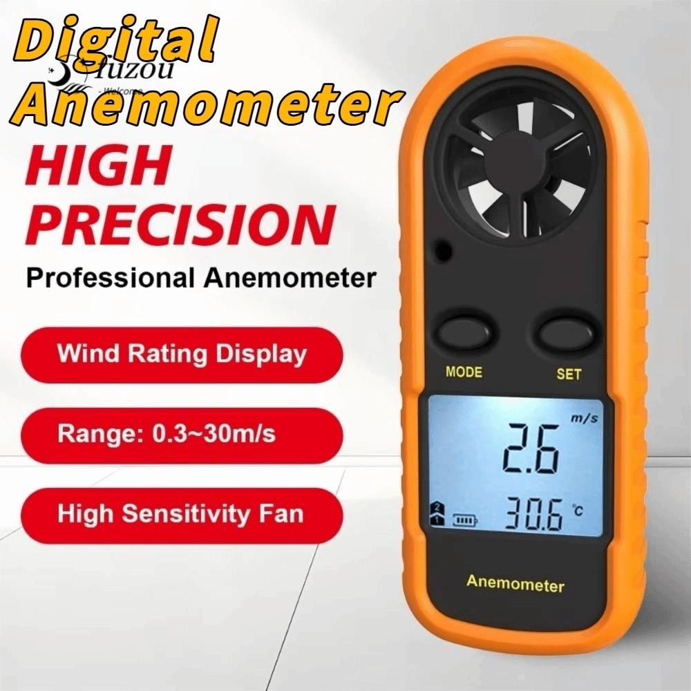 FUZOU Digital Anemometer, Mini Hand-held Wind Speed Gauge, Smart ...