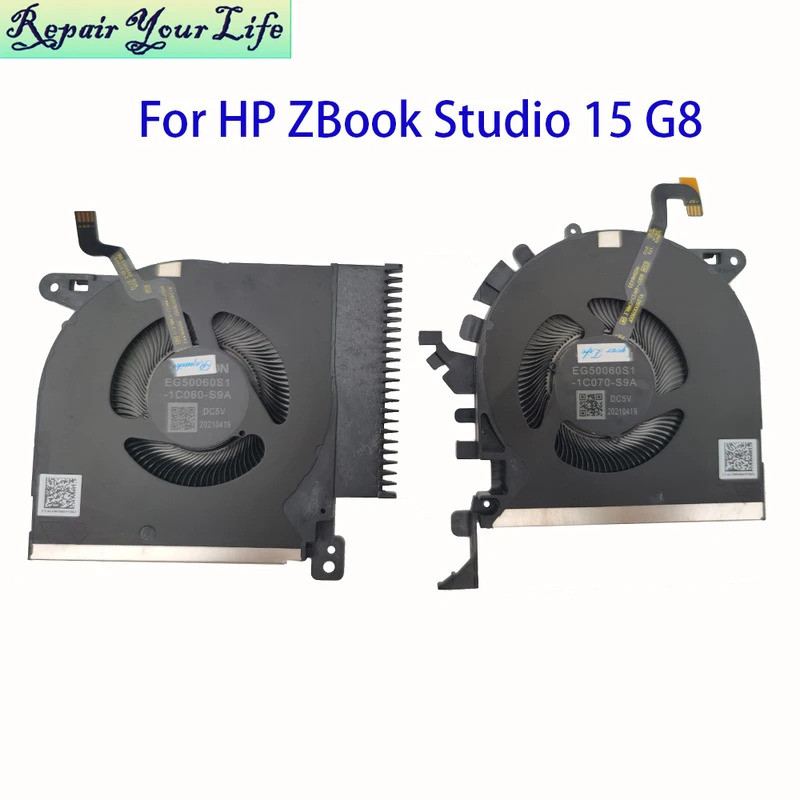 Laptop Cooling CPU GPU Fan For HP ZBook Studio 15-G8 15S-G8 HSN-C12C ...