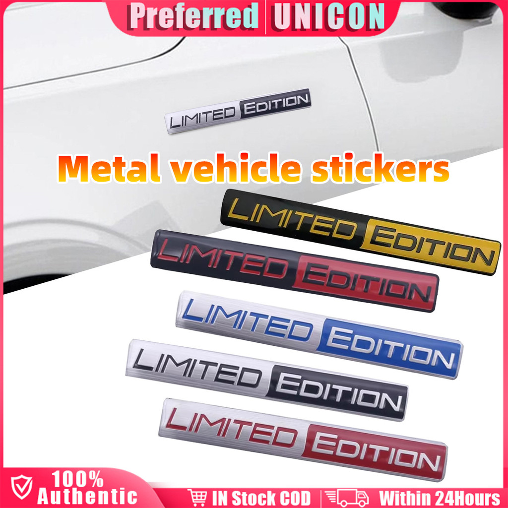 Limited Edition Car Sticker For Motorcycle Aluminum Waterproof Car ...