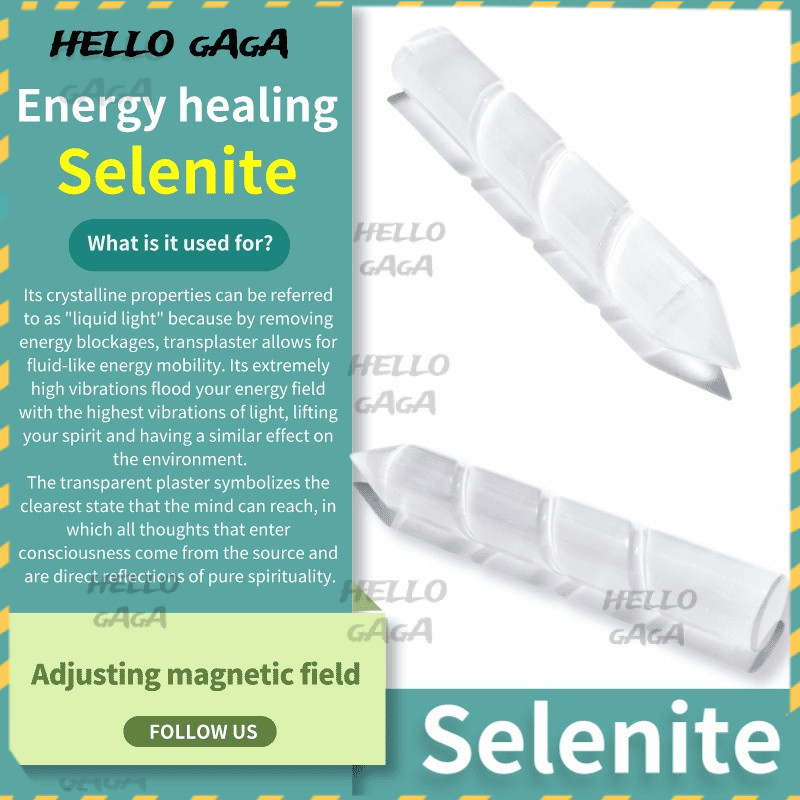 Selenite Natural Moroccan Transparent Plaster Strip Spiral Pattern ...