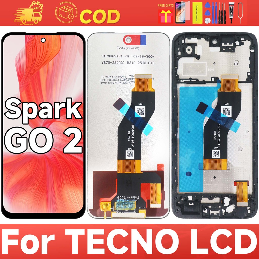 IPS For Tecno Spark Go 2 5G NFC Spark Go 2S Pro PLUS KM4 KM4N KM8 KM4H ...