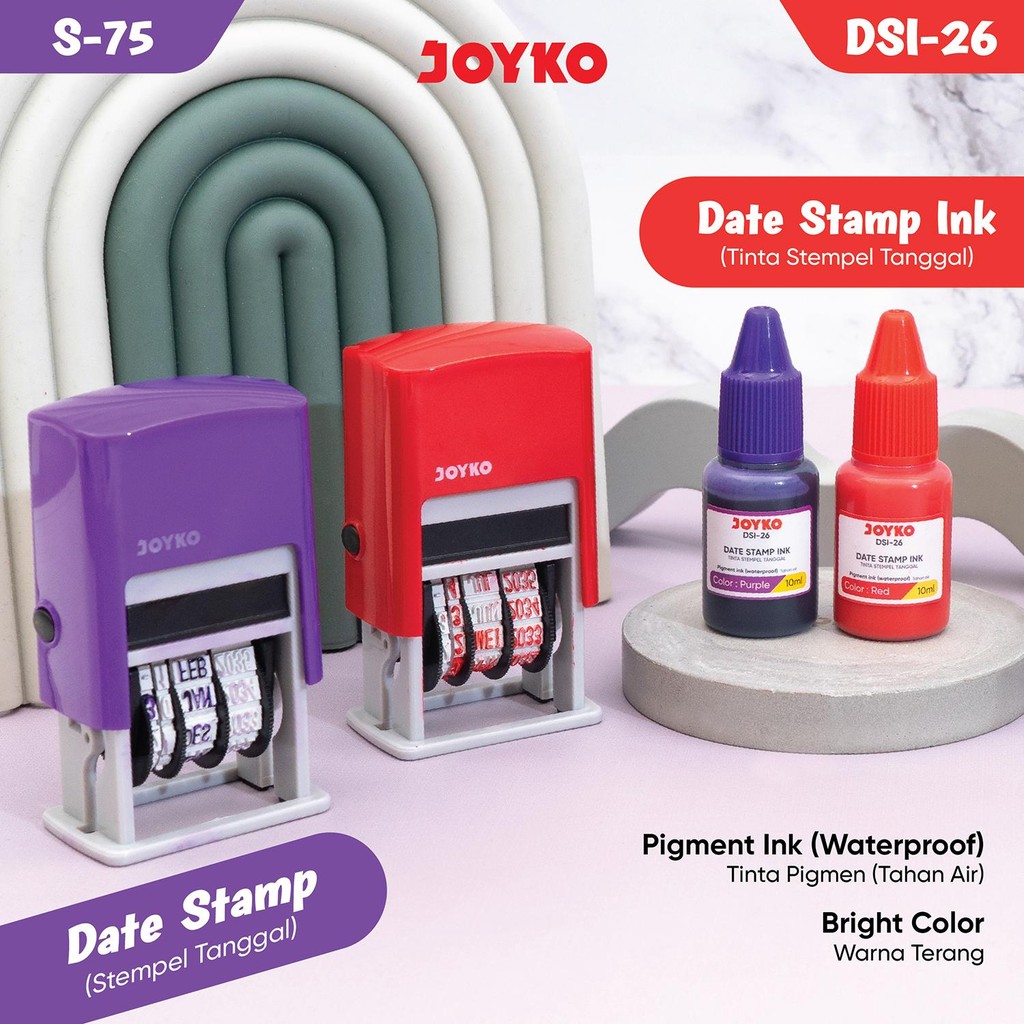 JOYKO Date Stamp S-75 Self Inking Date Stamp | Shopee Philippines