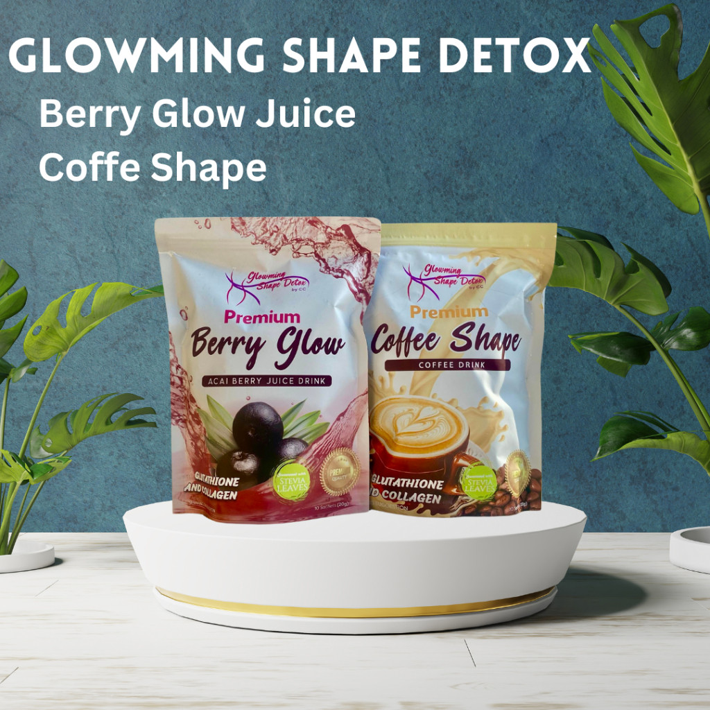 PREMIUM BERRY GLOW Acai berry juice AND COFFEE SHAPE glowming shape ...