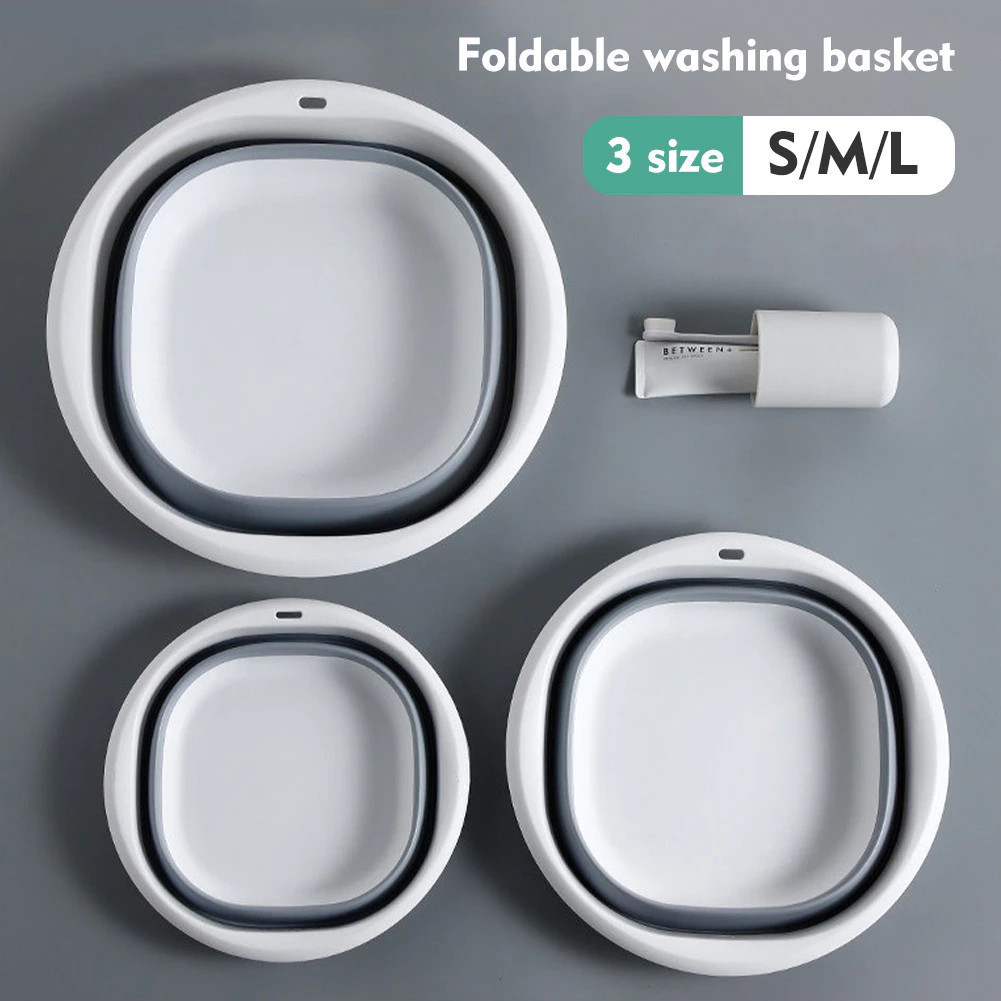 S/M/L Portable Multi-Purpose Silicone Basin Foldable Travel Friendly ...