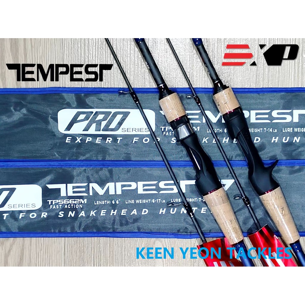JORAN PANCING EXP TEMPEST FISHING ROD ( SPINNING / BAITCASTING ...