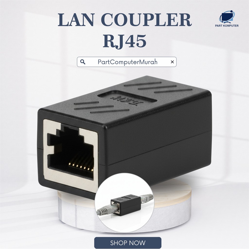RJ45 Female to Female LAN Cable Connector – Ethernet Coupler Adapter ...