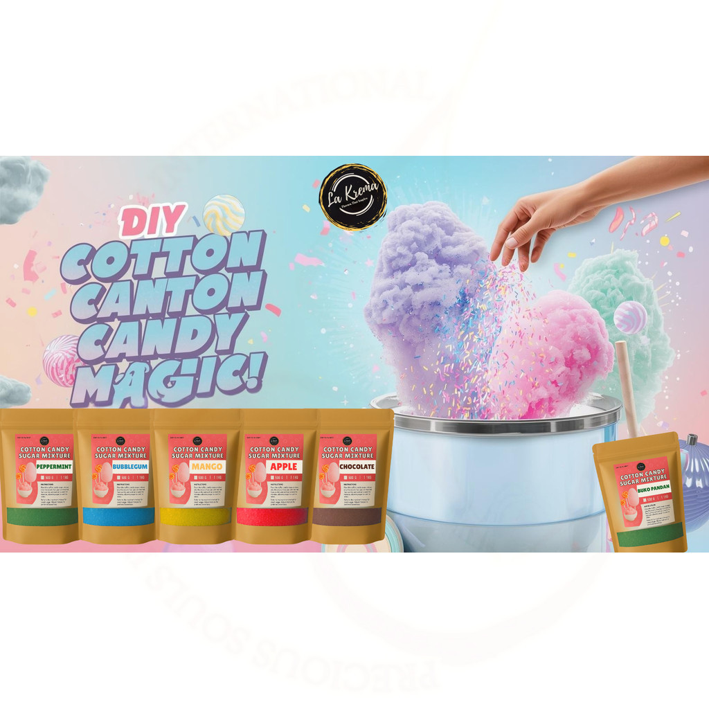 Cotton Candy sugar Mix Powder 500g fruity floss spun sugar mix machine ...