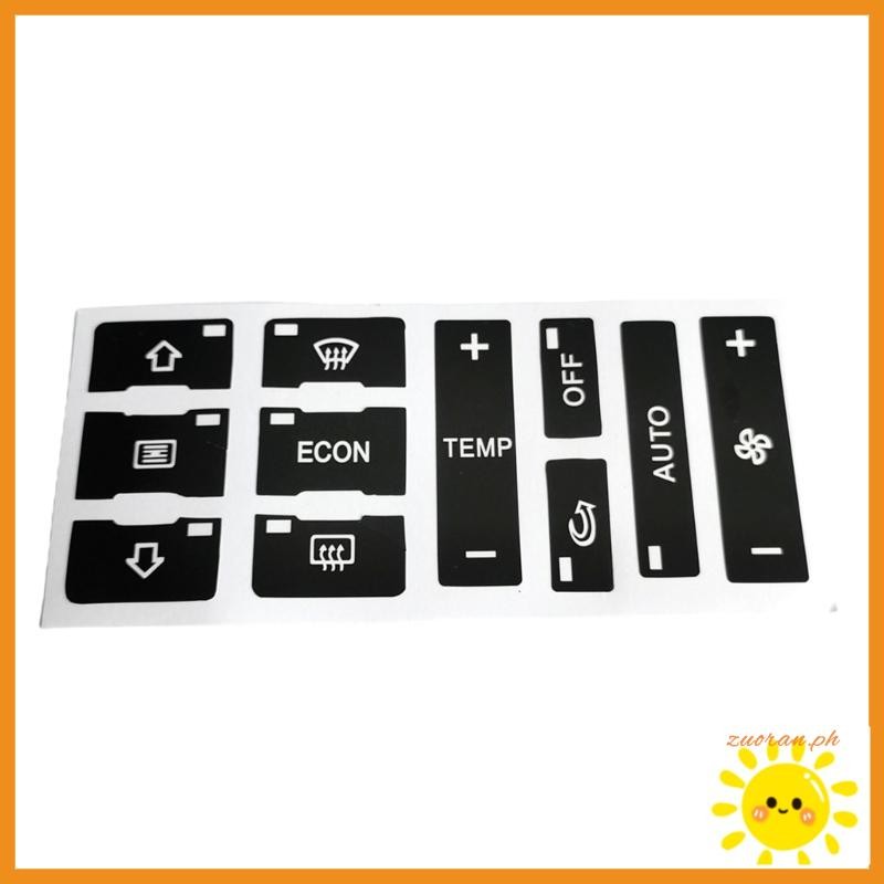 ZUOO Protective Air Conditioning Switches Stickers Car Interior ...
