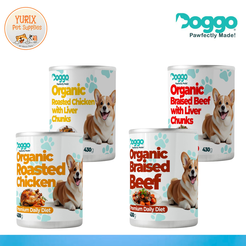 Doggo Organic Wet Can Dog Food 430g ( All Stages) | Shopee Philippines