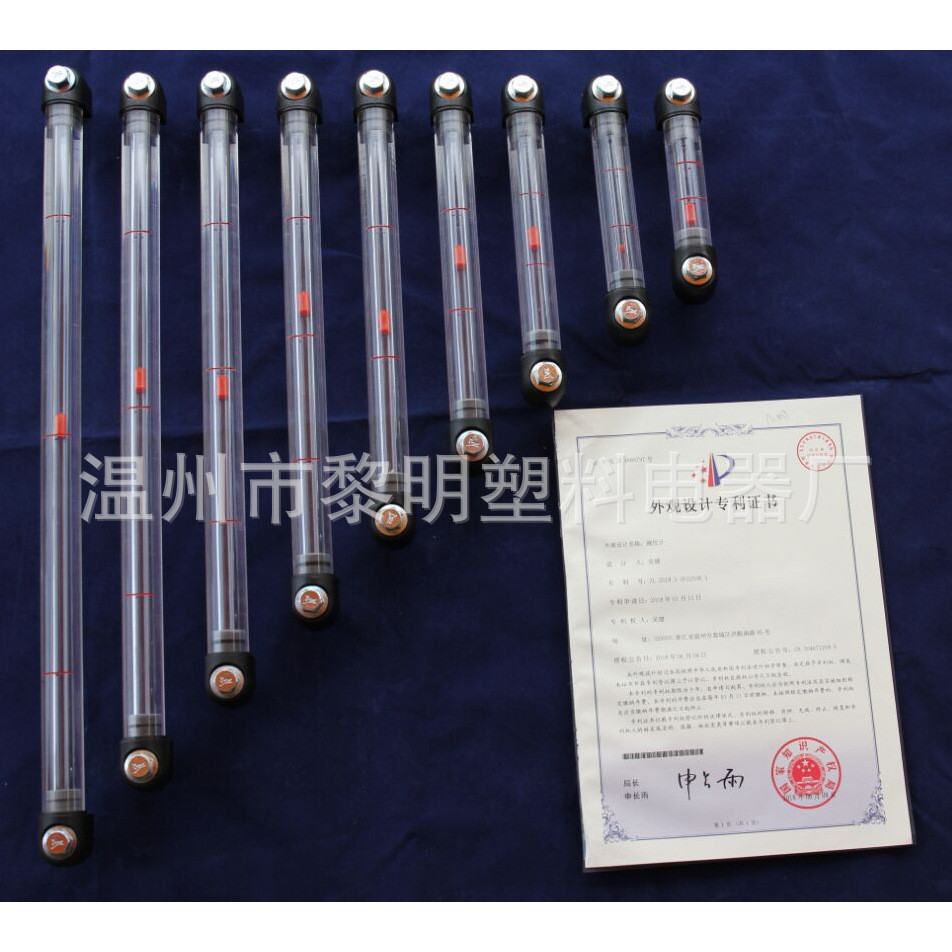 Oil Level Gauge Column Type Liquid Level Indicator Glass Tube Plate ...