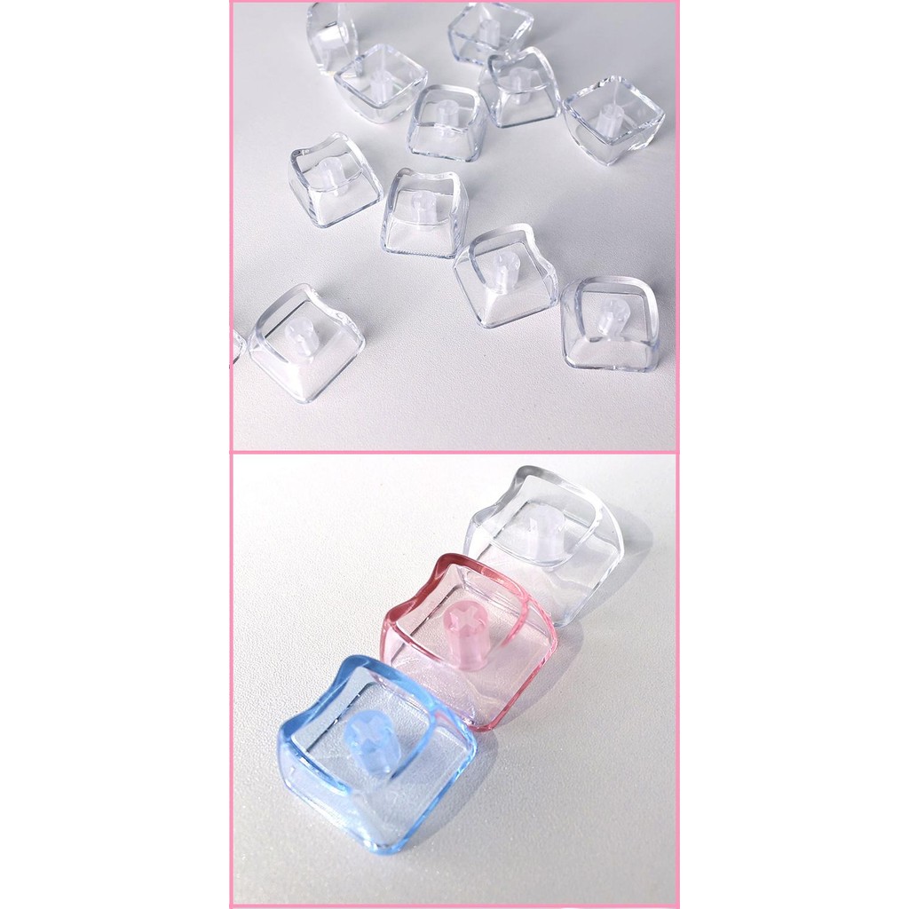 PC Transparent MAO Cute Cat Shape Keycap PC Material 1U Keycap ...