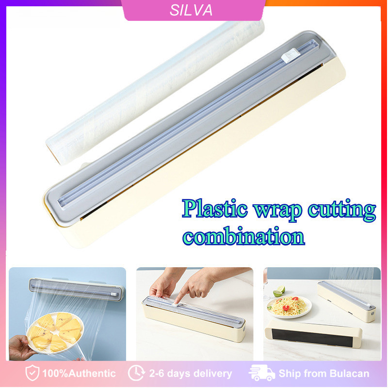 Plastic Wrap Cling Film Cutting Box Magnetic Attraction Plastic Wrap ...