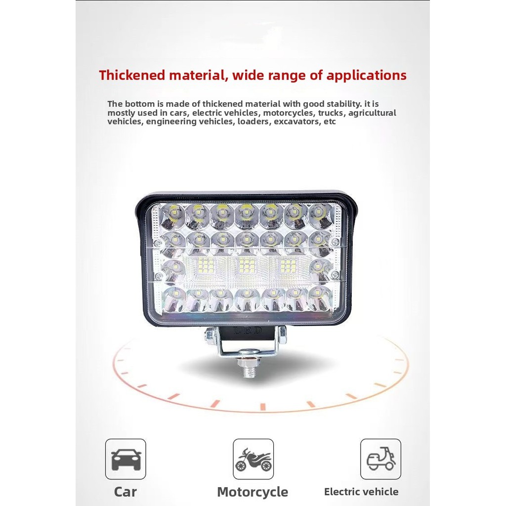 Car LED Spotlight Motorcycle Spotlight 12V for car headlight strong ...