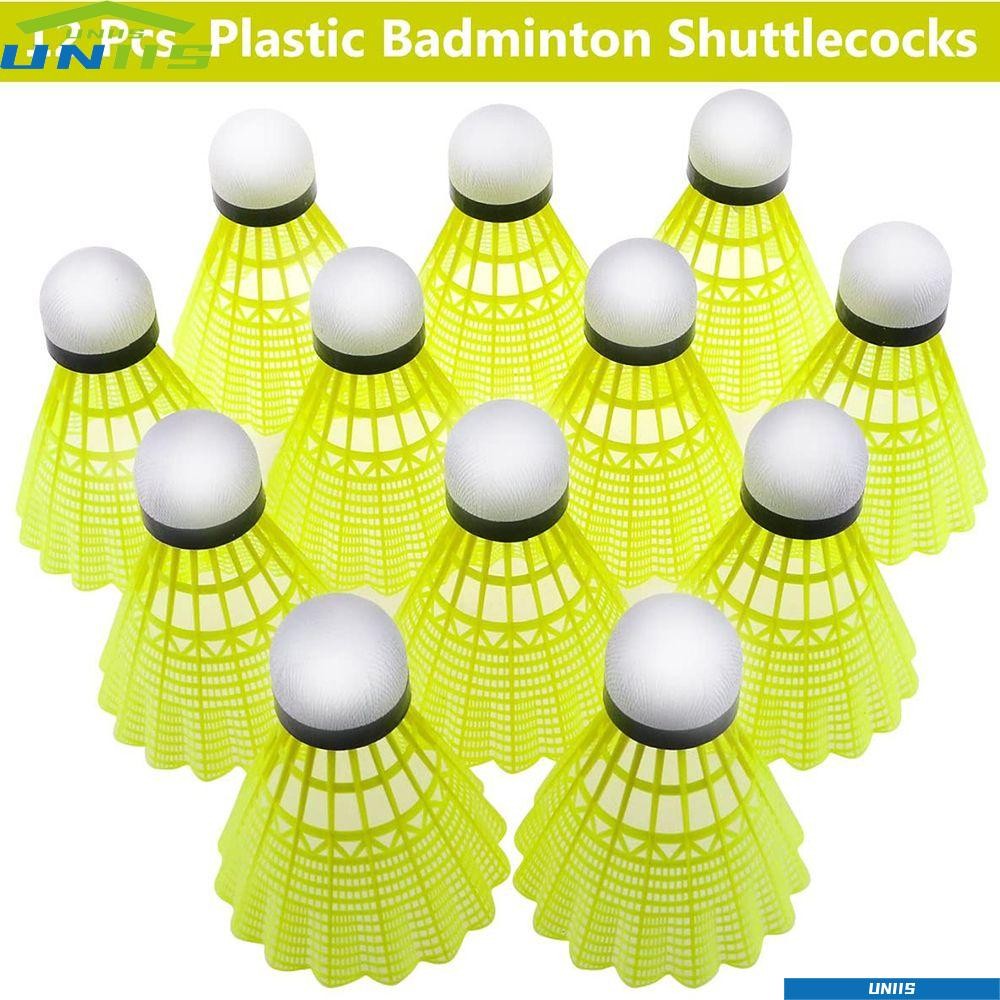 UNIIS 3/6/12Pcs Badminton Shuttlecocks Indoor Sports Outdoor Plastic | Shopee Philippines
