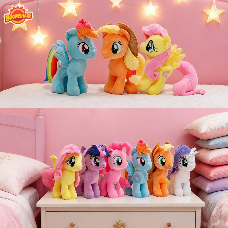 My Little Pony Animesoft Plush Toys Set: Twilight Sparkle, Fluttershy ...