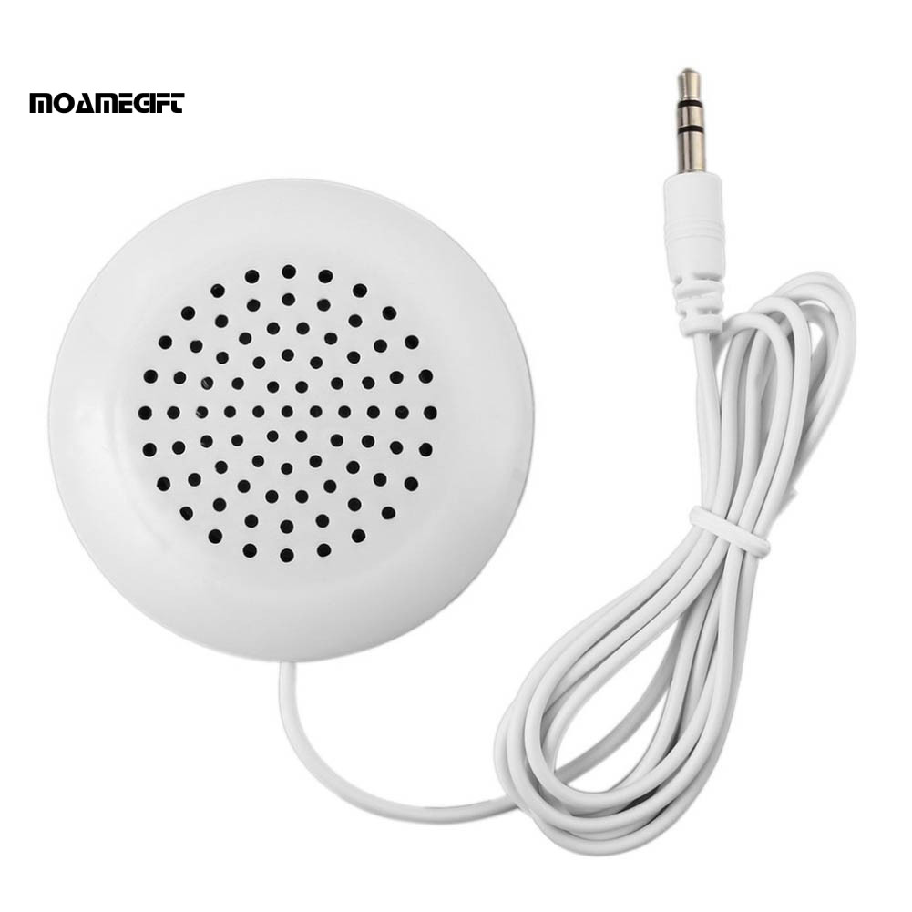 Moamegift 35mm Plug Mini Portable Stereo Pillow Speaker for MP3 MP4 ...