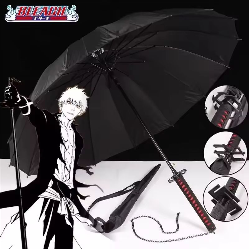 Kurosaki Ichigo Anime Bleach Katana Umbrellas Long Katana Handle ...